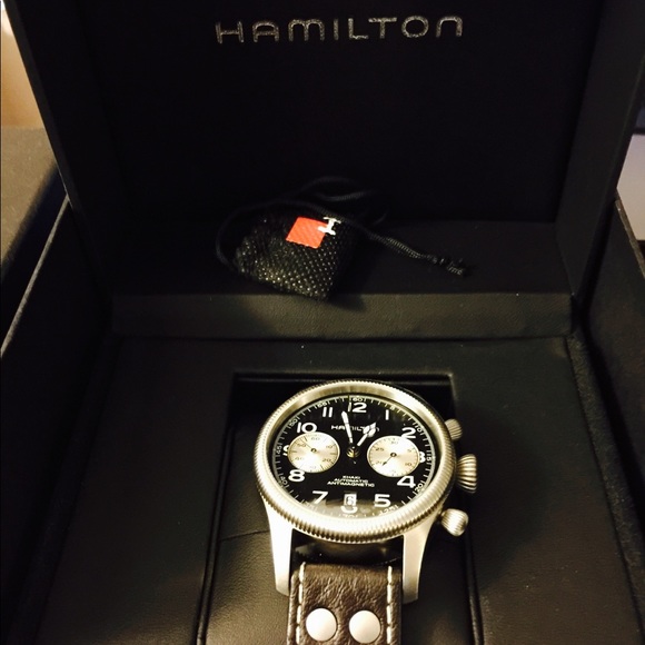 Accessories | Hamilton Khaki Field Pioneer Chrono Watch | Poshmark